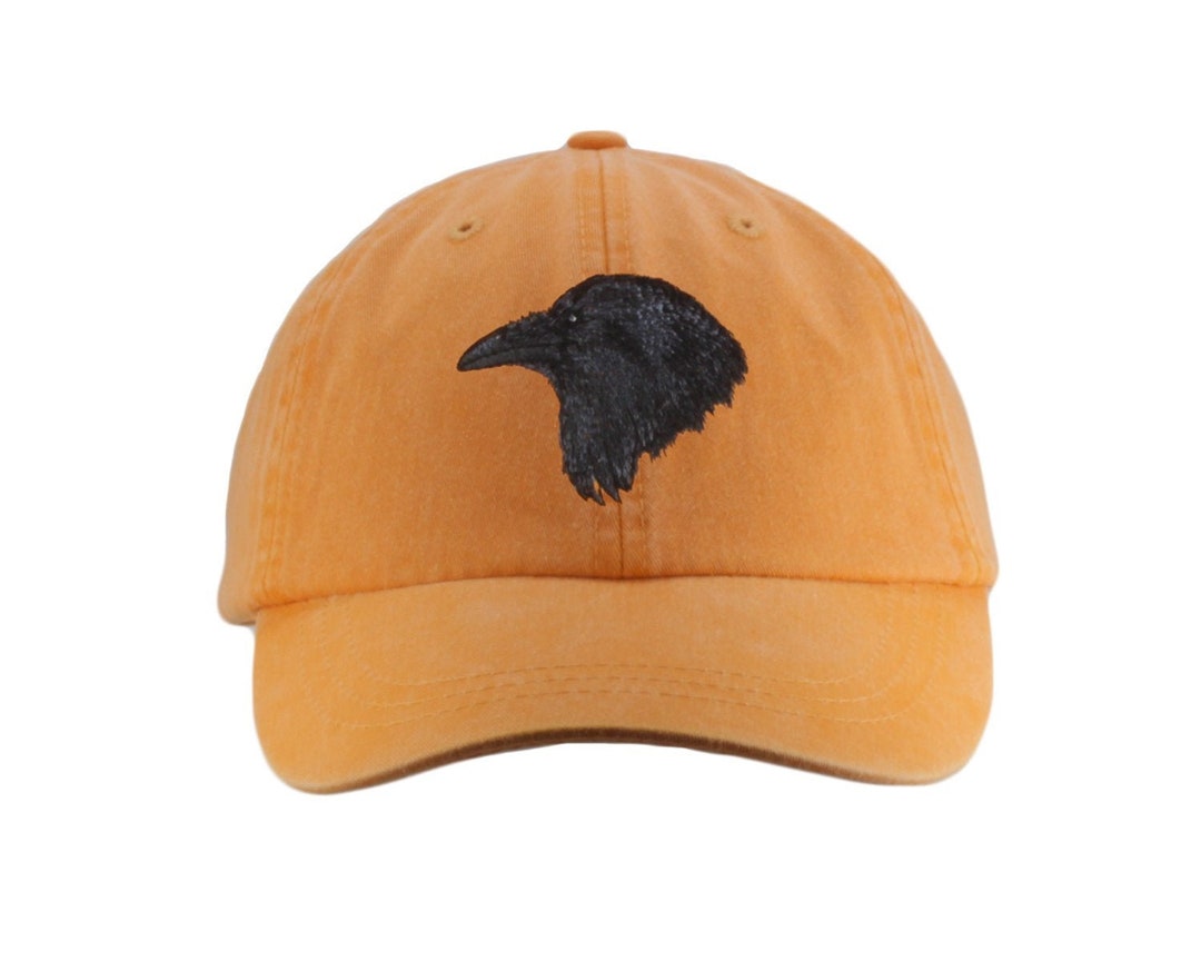 Raven Embroidered Bird Hat, Baseball Cap, Dad Hat, Mom Cap, Wildlife ...