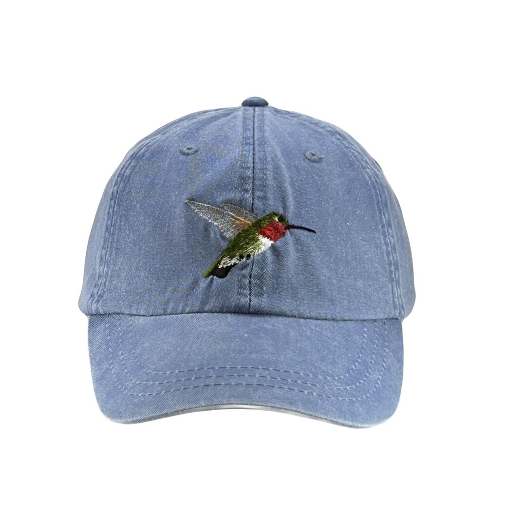 Broad Tailed Hummingbird Embroidered Baseball Cap, Low Profile Dad Hat ...