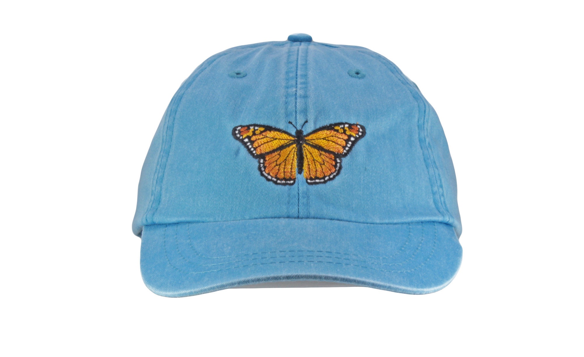 Monarch Butterfly Embroidered Hat Baseball Cap Sun Cap - Etsy