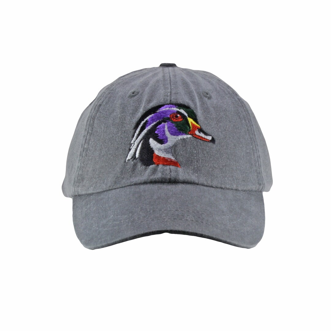 Wood Duck Embroidered Dad Hat, Baseball Low Profile Mom Cap, Bird Lover ...