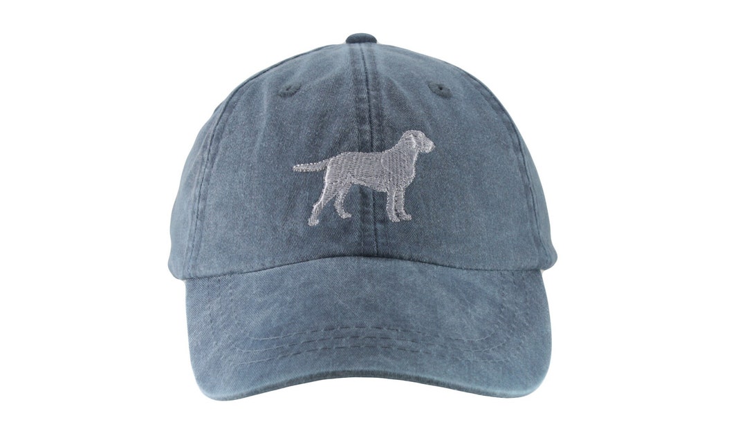 Silver Labrador Retriever Embroidered Hat, Dog Lover Baseball Cap, Dad ...