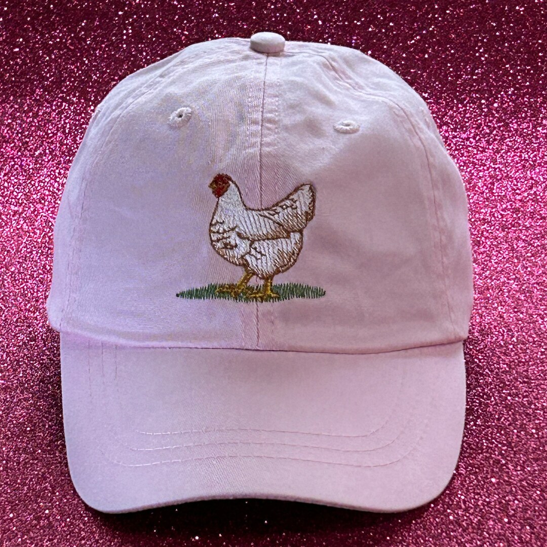 Chicken Embroidered Low Profile Baseball Dad Hat, Hen Cap, Adjustable ...