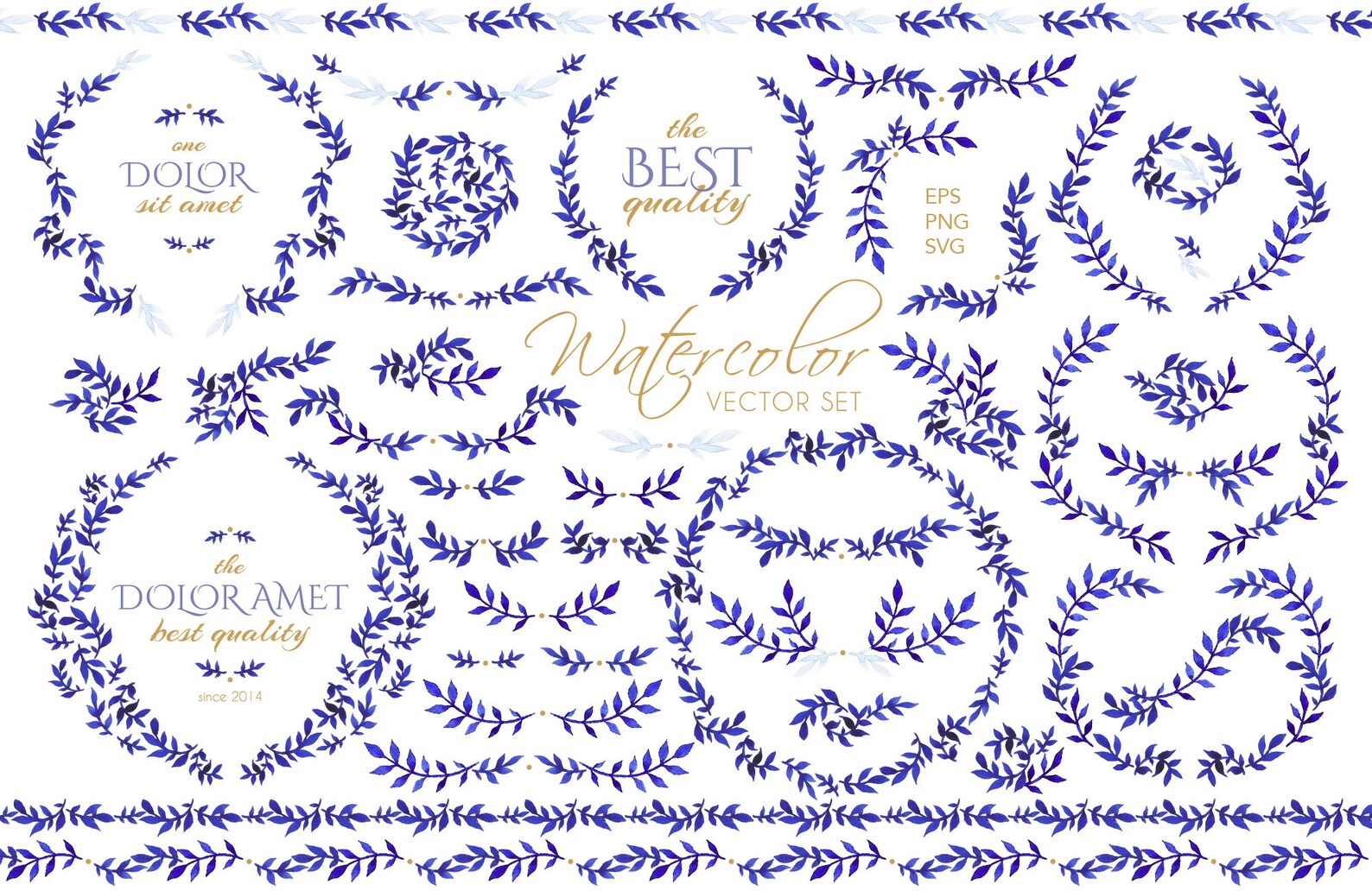 Frames Watercolor Clipart Border Clipart Classic Clipart - Etsy