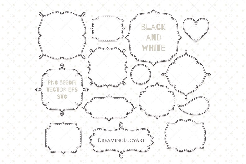 Frame Clipart Notes Svg Sign Clipart Tags Svg Planner - Etsy