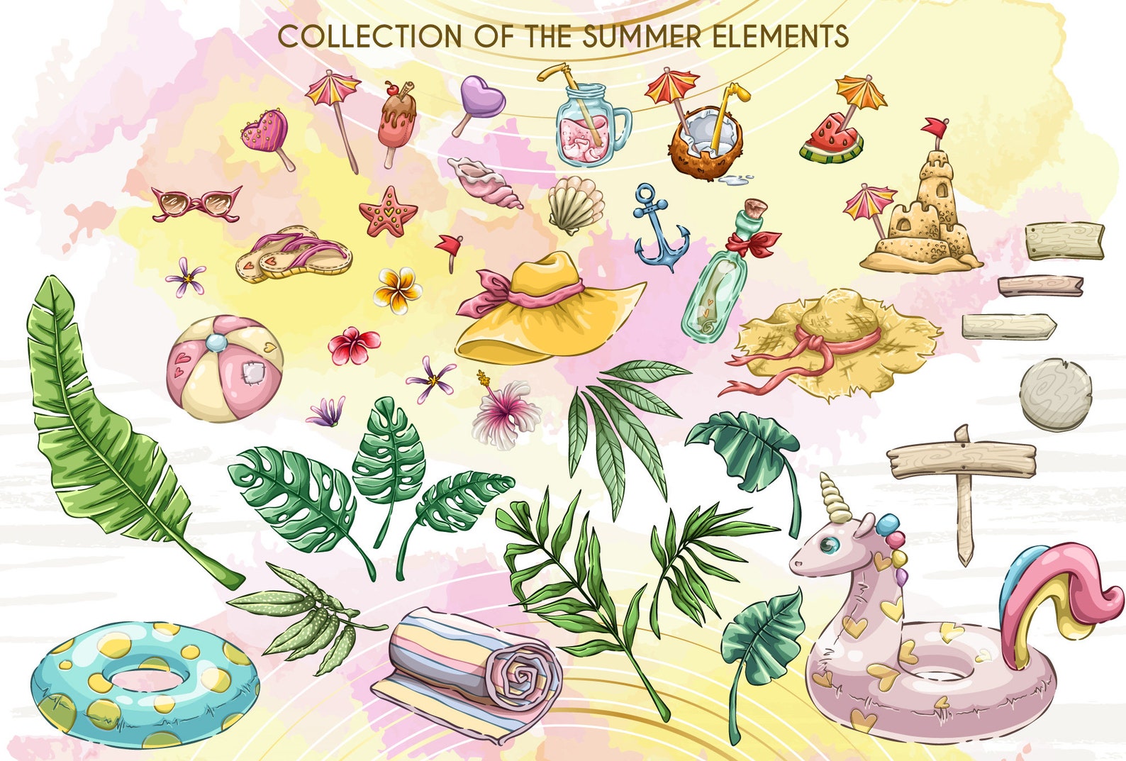 Beach Clipart, Sea Png, Vacation Clipart, Tropical Clipart, Spa Png ...