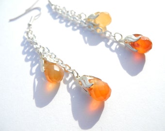 Aladdin Smoky Quartz earrings smoky quartz dangles faceted | Etsy