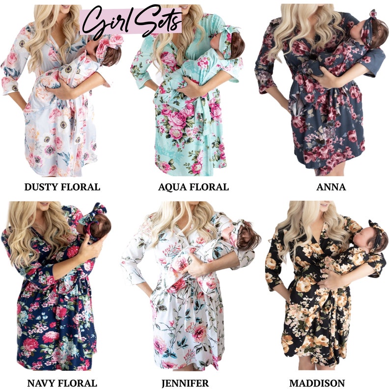 Robe and Swaddle Set Girl Robe and Swaddle Sets Maternity - Etsy