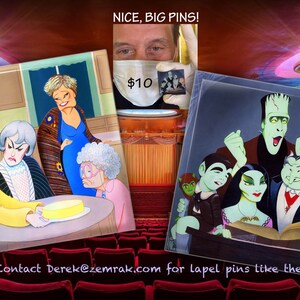Dave Woodman's THE MUNSTERS Parody Caricature Limited Edition Signed ...