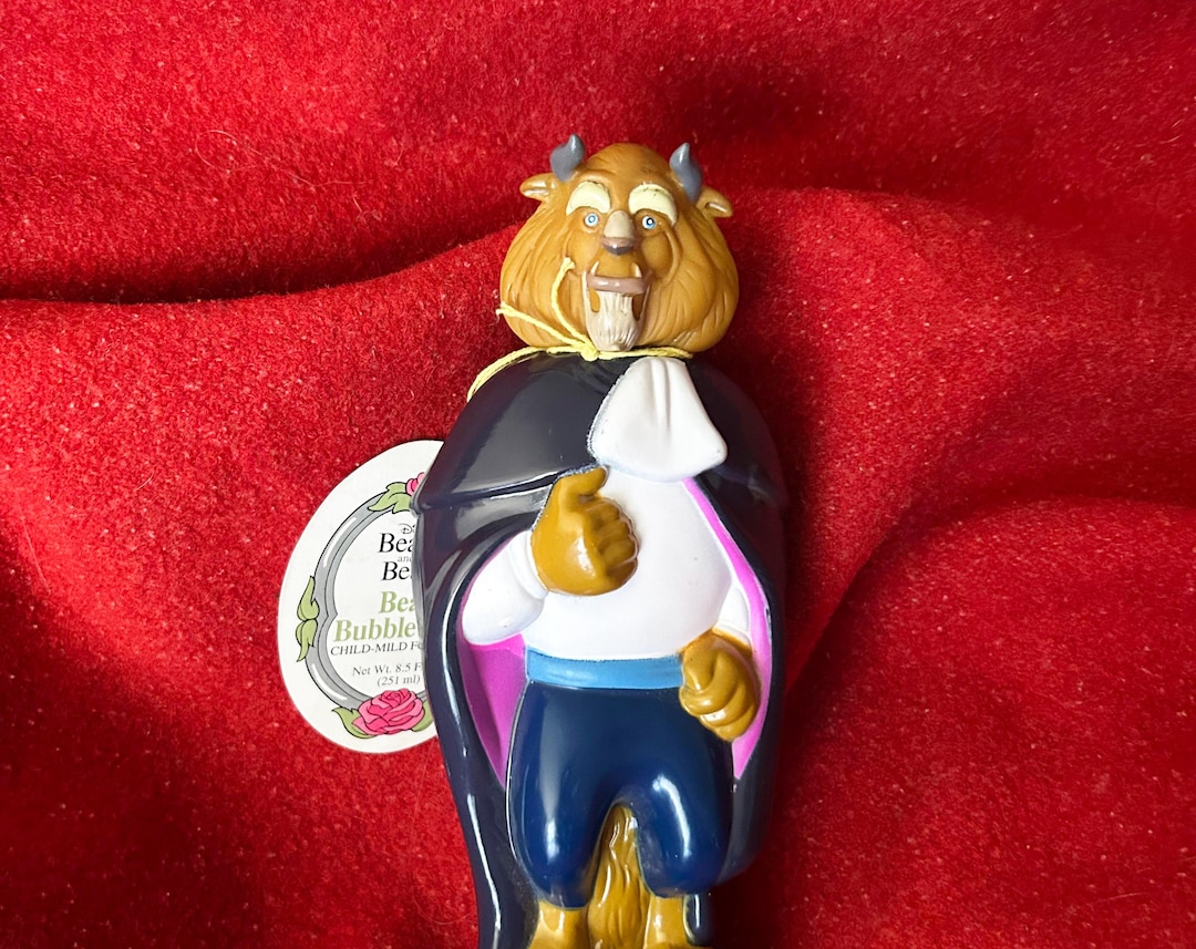 Disney Beauty & the Beast BEAST Prince Bubble Bath Bottle 1990's EMPTY ...
