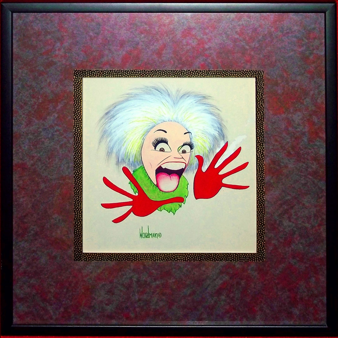 Phyllis Diller's Original Caricature Logo Painting - Etsy