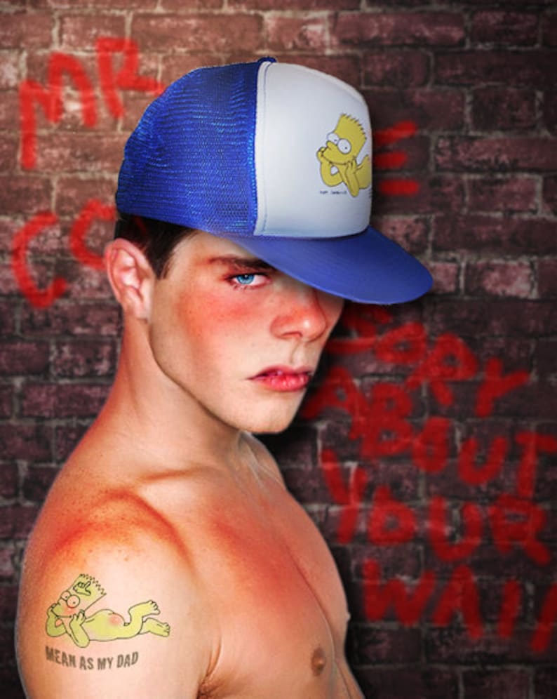 The Simpsons Bart Simpson Bare Butt Cap Etsy