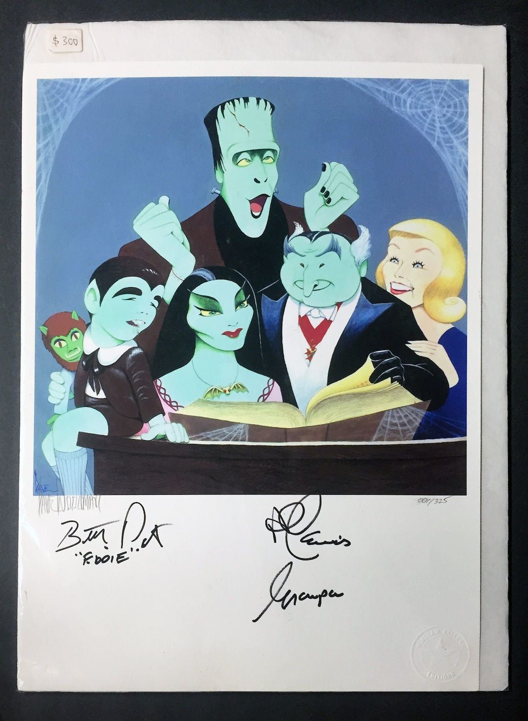 Dave Woodman's THE MUNSTERS Parody Caricature, Limited Edition Print ...
