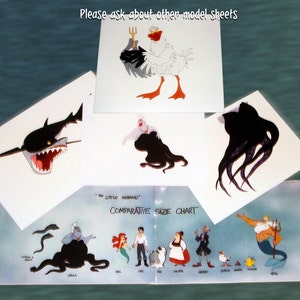 THE LITTLE MERMAID Original Production Scuttle Model Sheet - Etsy