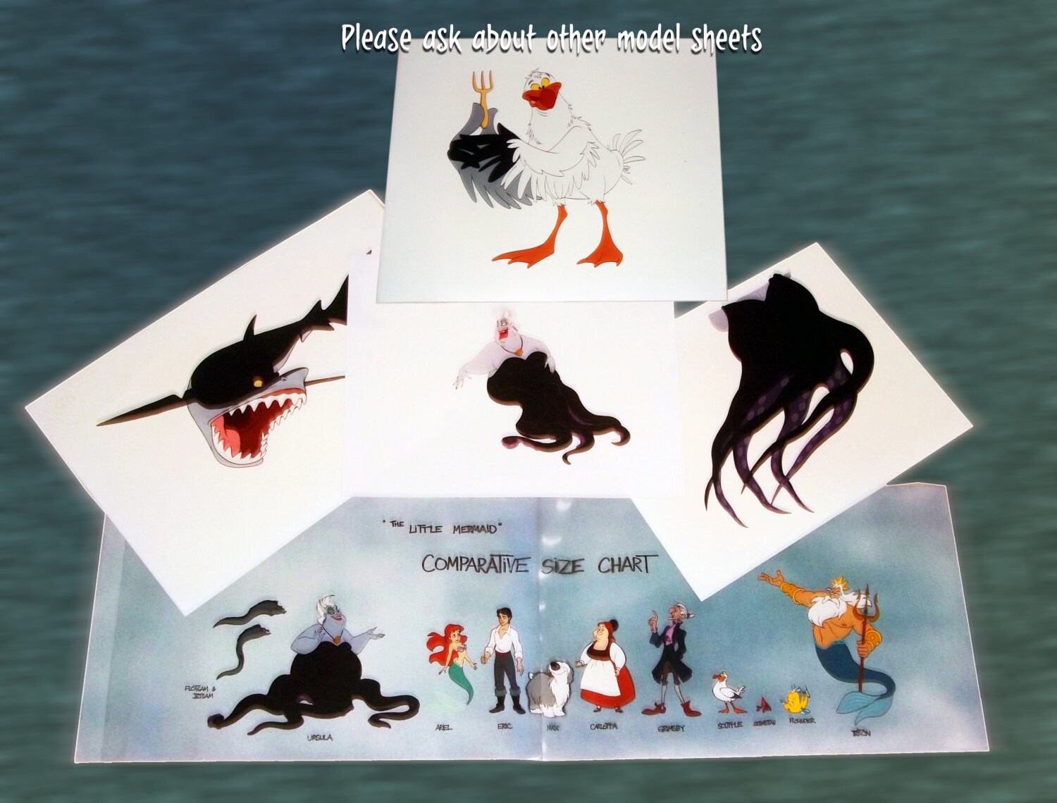THE LITTLE MERMAID Original Production Scuttle Model Sheet - Etsy