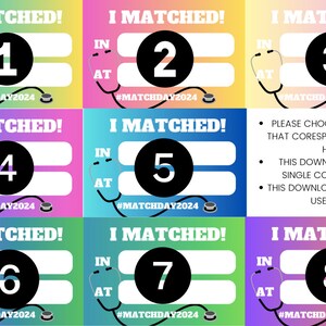 Digital Download Match Day 2024 Residency Match Doctors Match Day ...