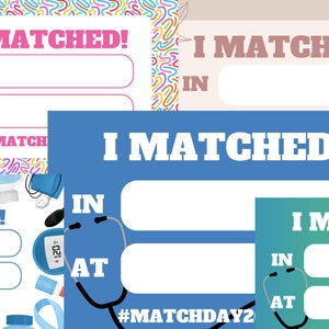 Digital Download Match Day 2024 Residency Match Doctors Match Day ...