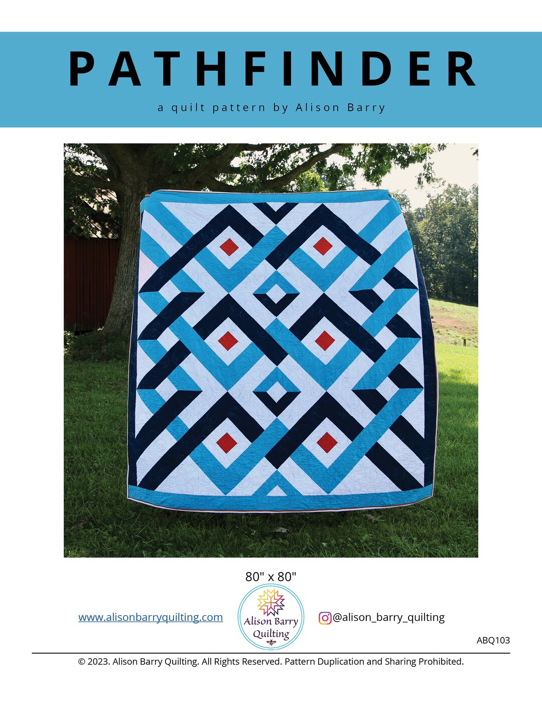 Pathfinder Quilt Pattern - PDF Download - Half-square Triangle - Modern ...