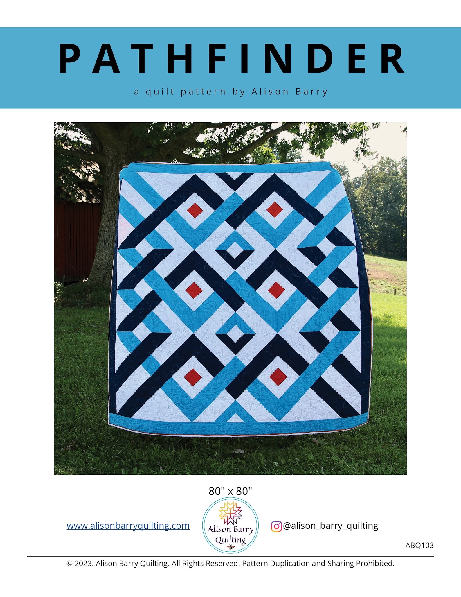 Pathfinder Quilt Pattern - PDF Download - Half-square Triangle - Modern ...
