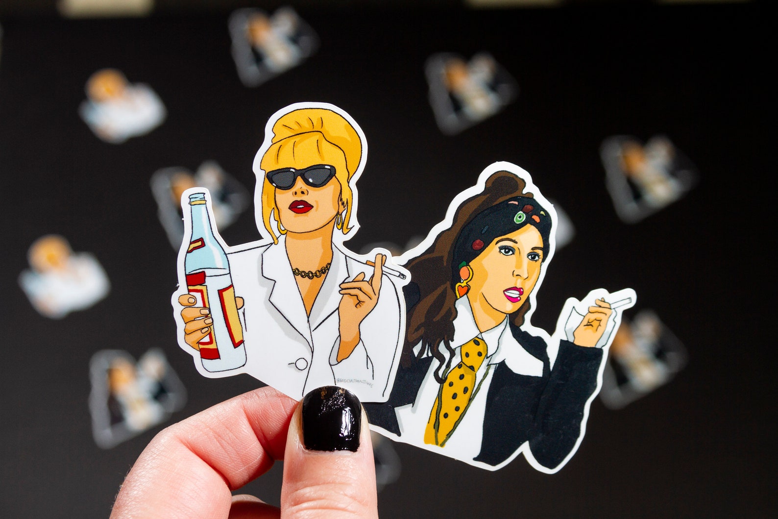 Absolutely Fabulous Abfab Patsy and Edina Sticker Set | Etsy