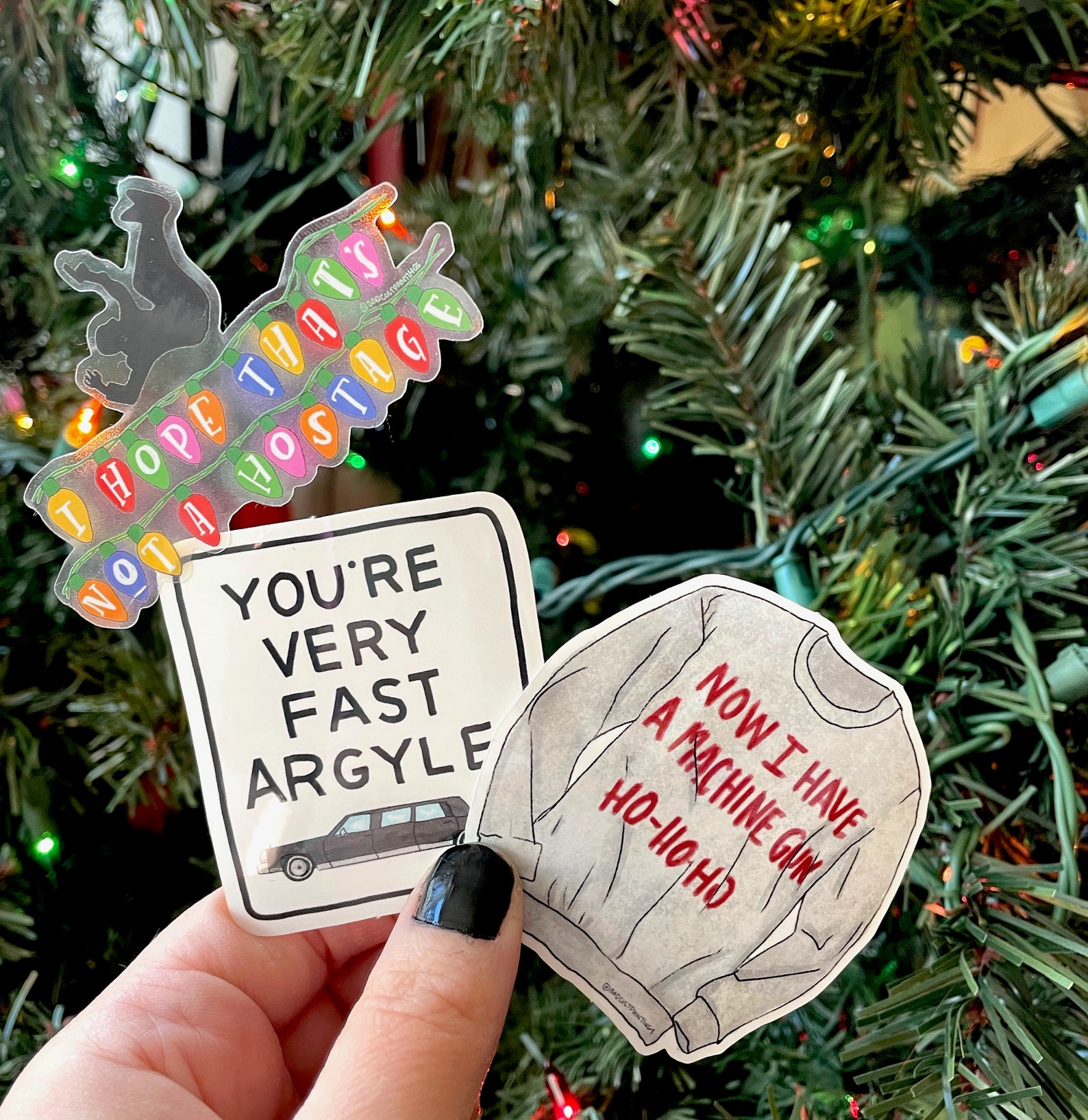 Die Hard Christmas Movie Sticker Set - Etsy