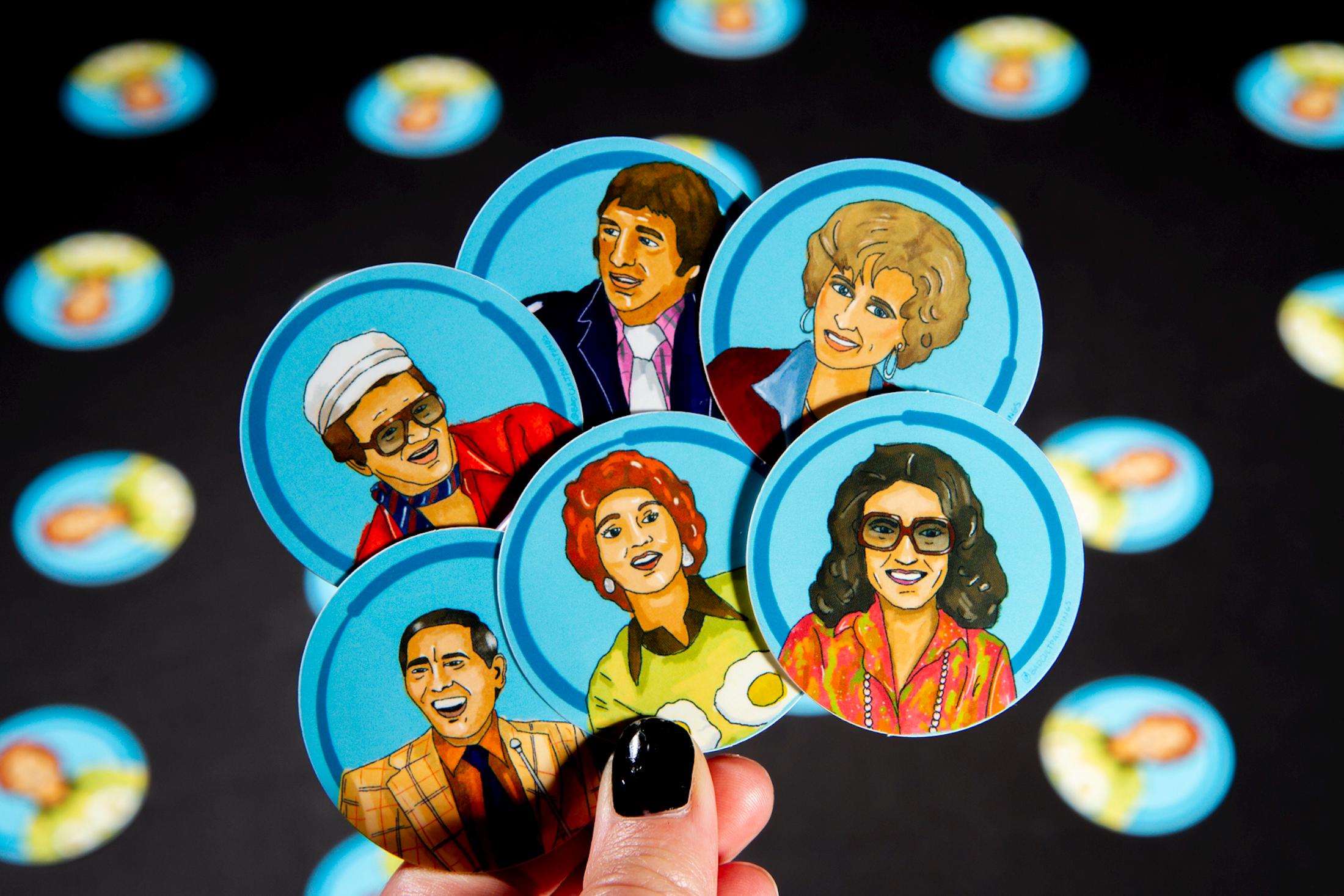 Match Game 1" Button Magnet or Pin Set Betty White Gene Rayburn Richard ...