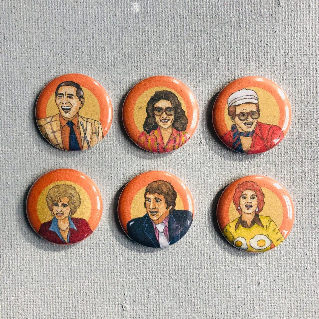 Match Game 1" Button Magnet or Pin Set Betty White Gene Rayburn Richard ...
