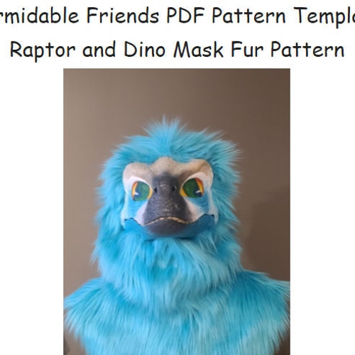 Raptor Mask Hood and Neck Pattern PDF DOWNLOAD - Etsy