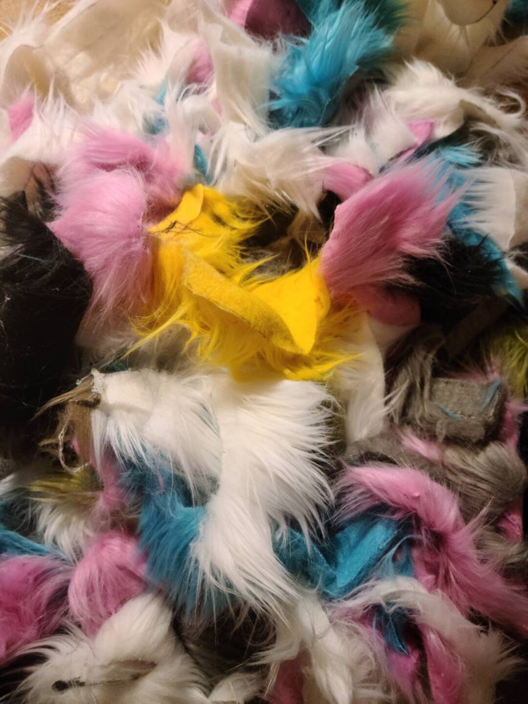 Faux Fur Scraps- Gallon Bag Stuffed Full! - Etsy