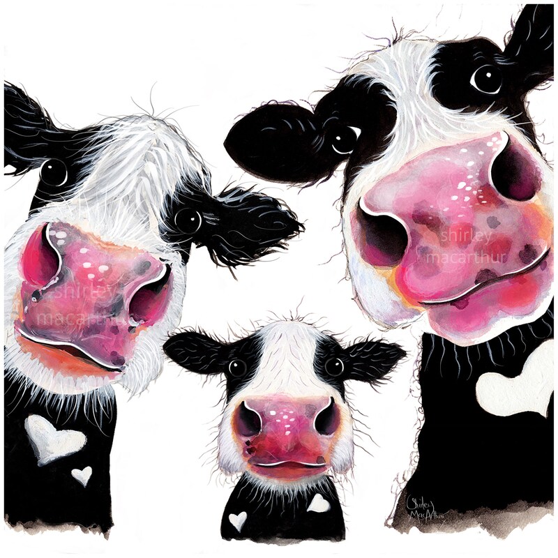 Cow Greeting Card - Etsy