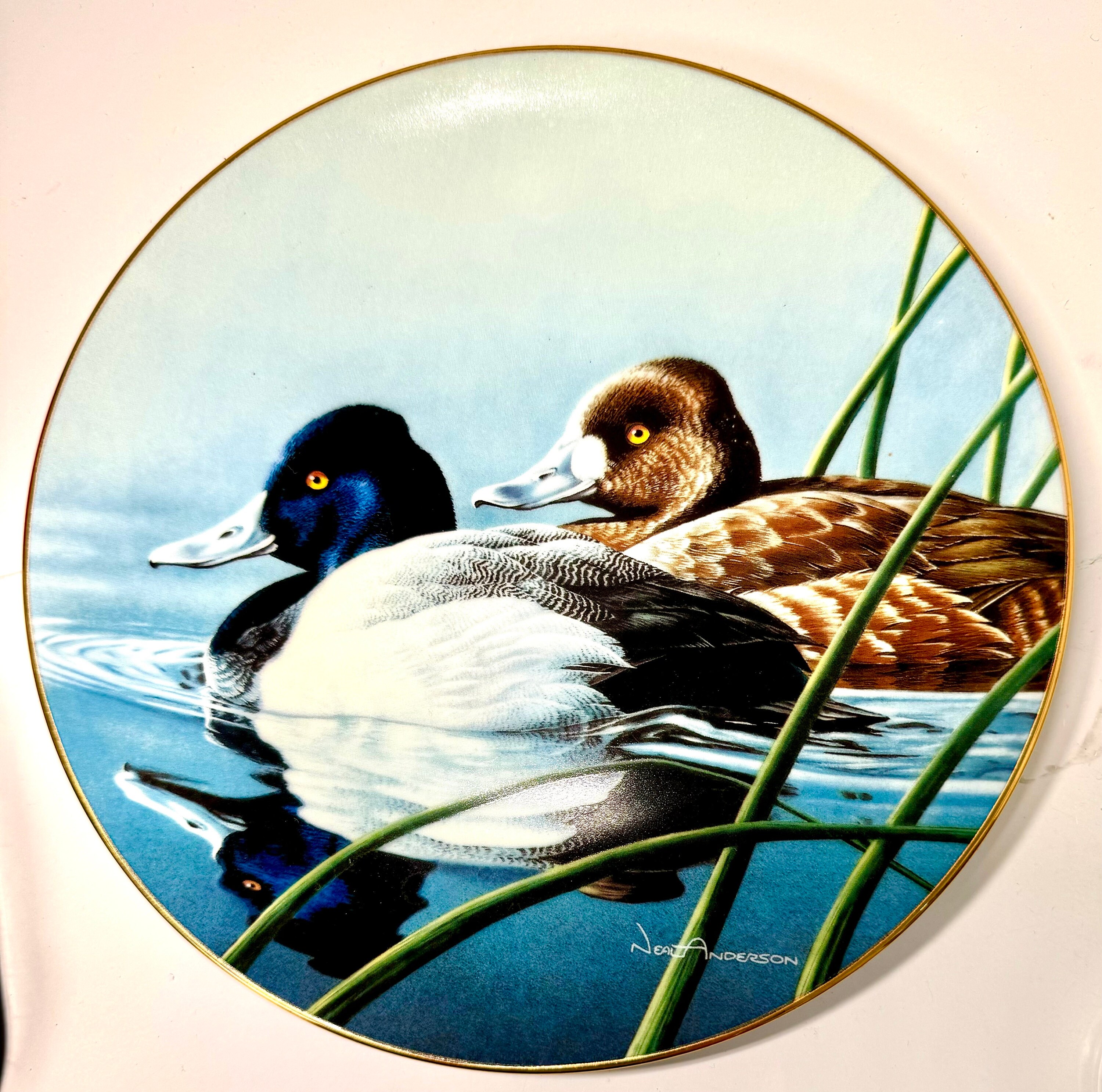 WS George Neal Anderson Lesser Scaup Federal Duck Stamp Plate #1 ...