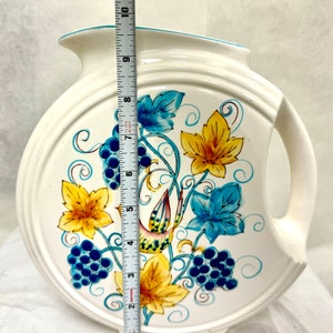Vintage Handpainted Japanese Floral Disc Style Water Pitcher - Etsy
