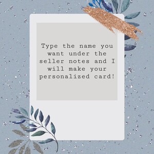 Custom Name Birthday Card, Custom Birthday Card, Name Birthday Card ...