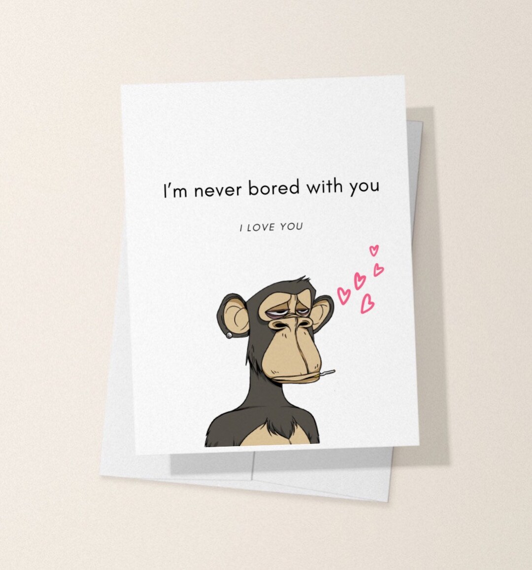 NFT Love Valentine’s Day Card, Anniversary Card, BAYC, Blockchain ...