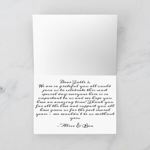 Letter to Table Wedding Card, Wedding Table Numbers, Table Placecard ...
