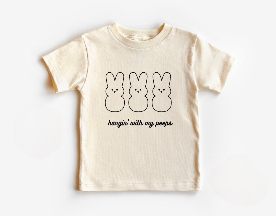 Hangin’ With My Peeps Kids Easter Shirt, Punny Toddler Easter Tee ...