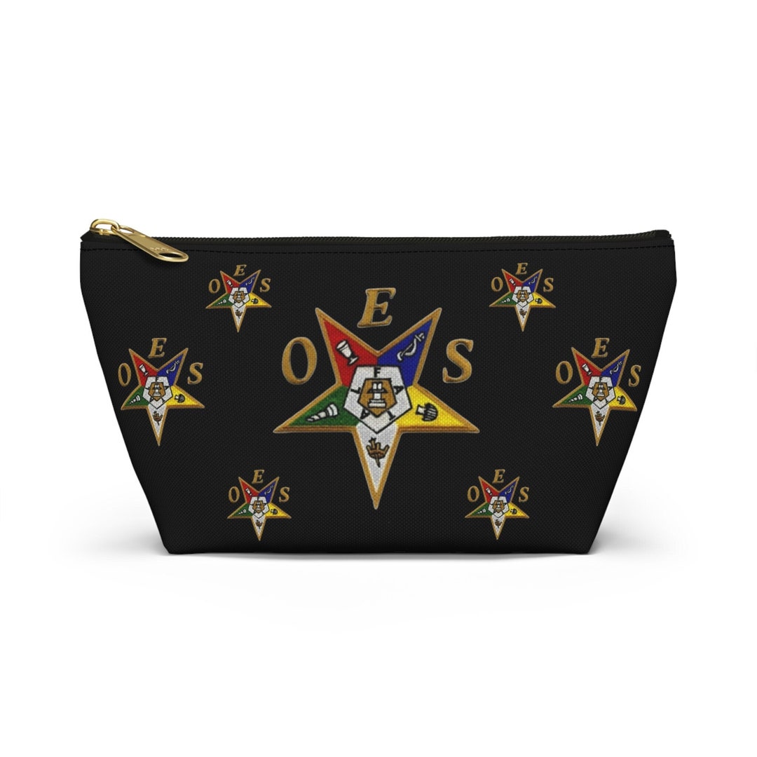 Fall Floral and Black OES Eastern Star Cosmetic Pouch - Etsy