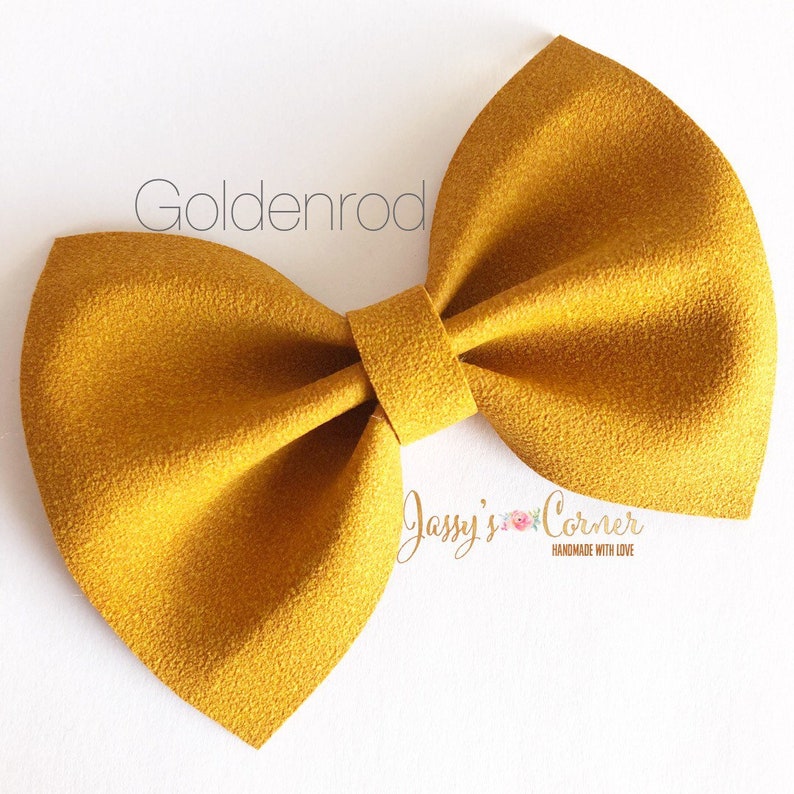 Fall Faux Suede Hairbows Fall Faux Suede Hairclips Fall Bows Fall Clips ...