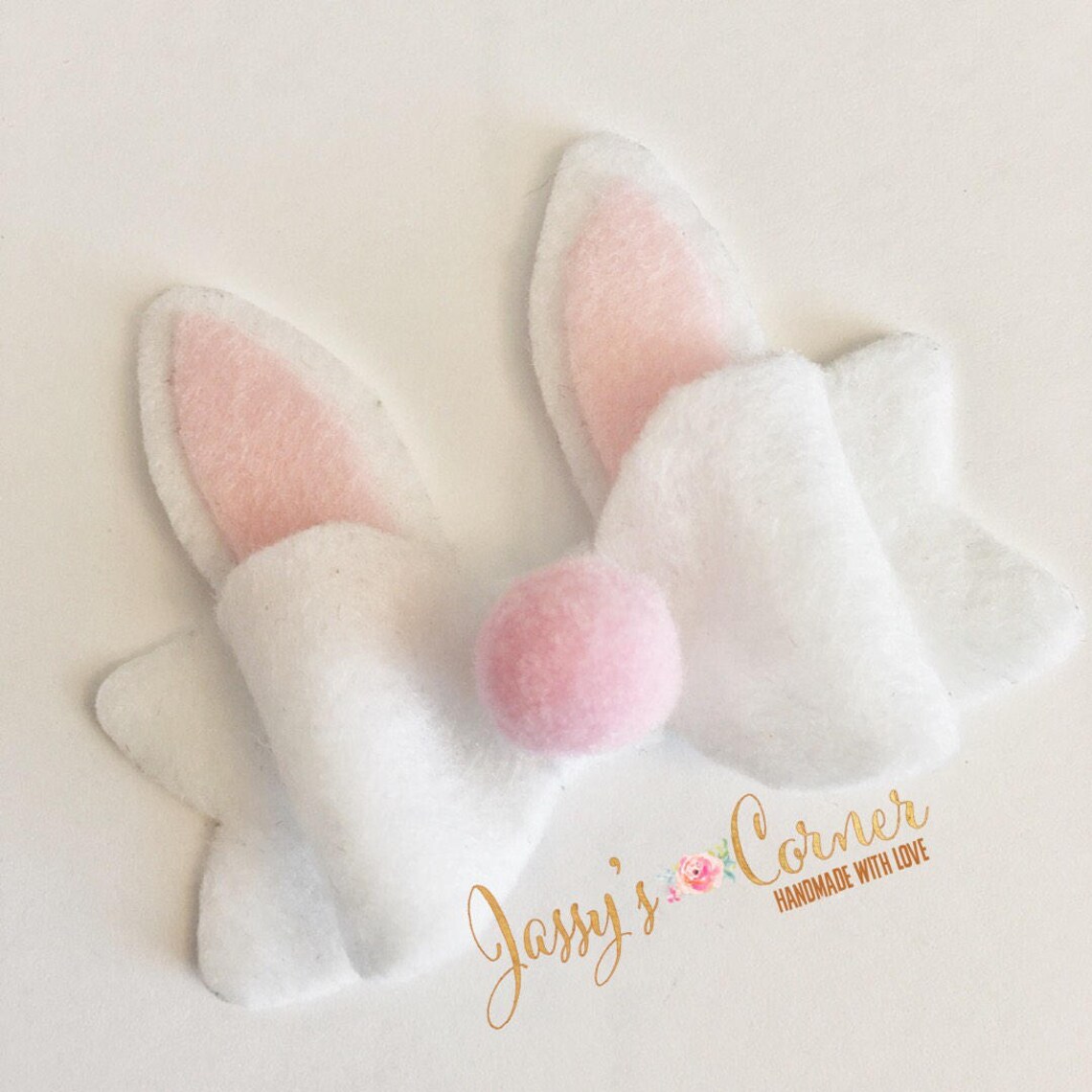 Felt Bunny Ears Bow | Felt Bunny Ears Clip | Felt Bunny Ears Headband ...