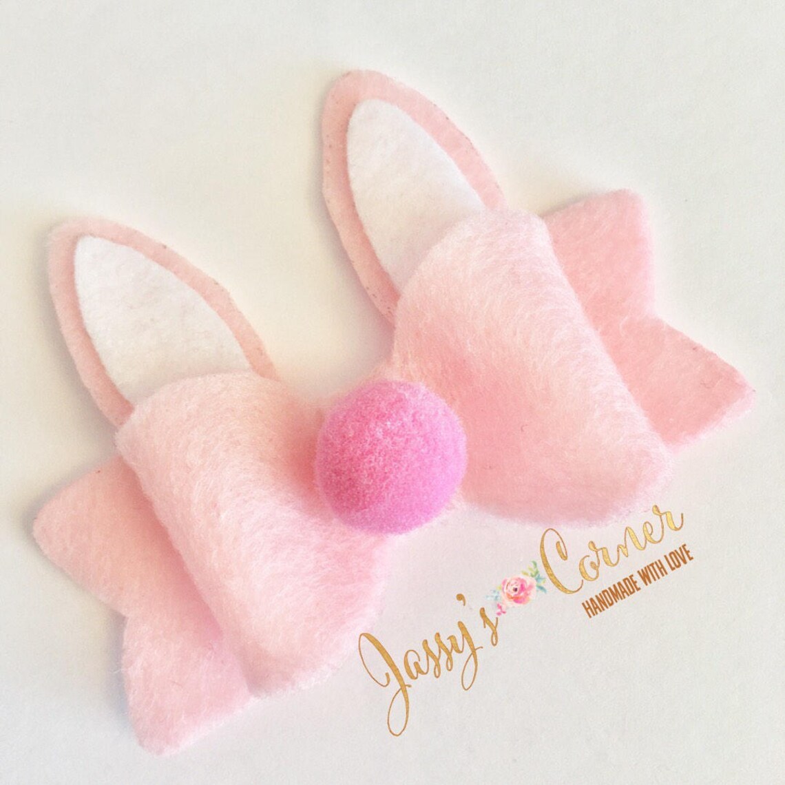 Felt Bunny Ears Bow Felt Bunny Ears Clip Felt Bunny Ears | Etsy
