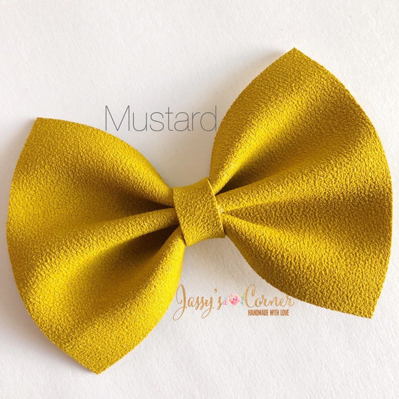 Fall Faux Suede Hairbows Fall Faux Suede Hairclips Fall Bows Fall Clips ...