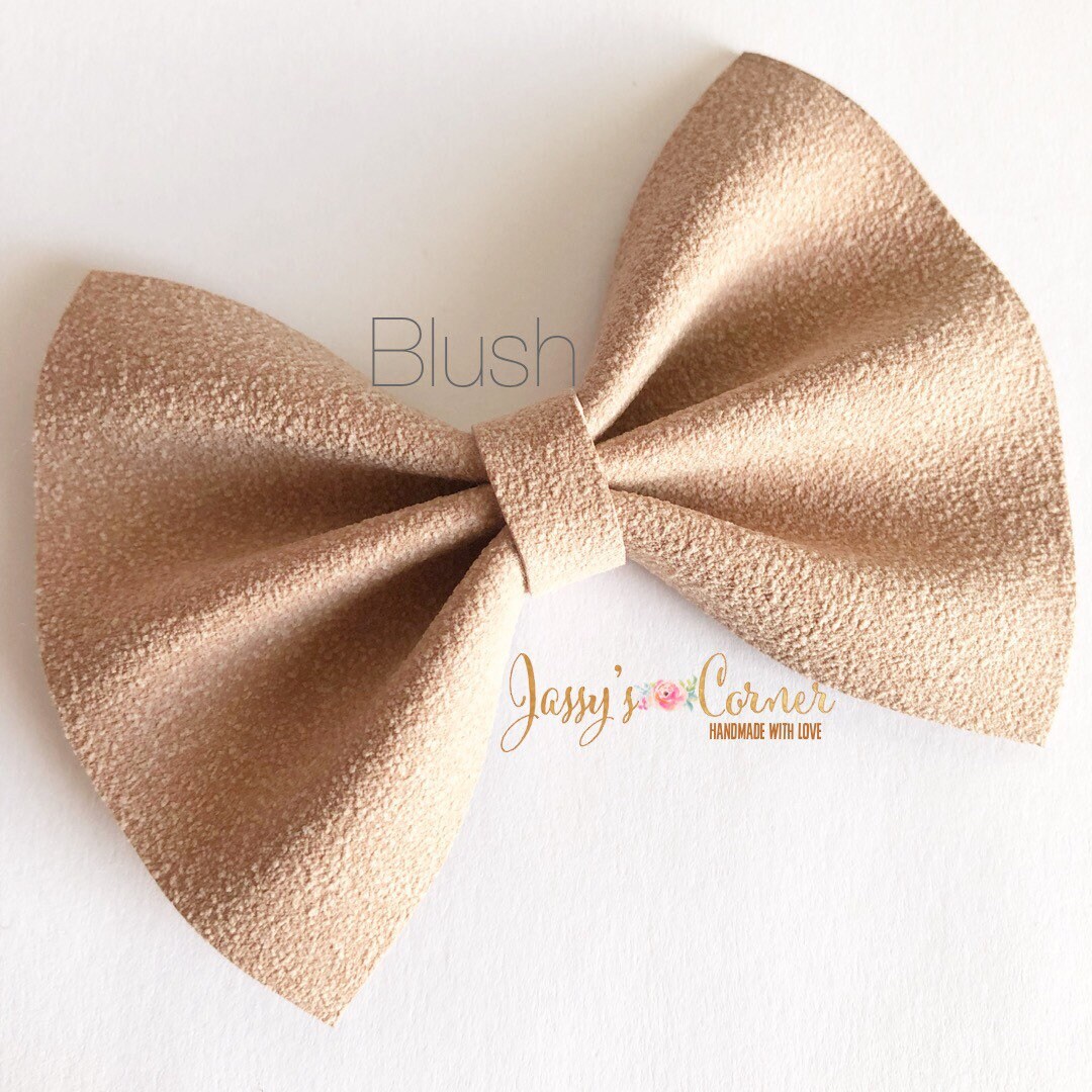 Fall Faux Suede Hairbows Fall Faux Suede Hairclips Fall Bows Fall Clips ...