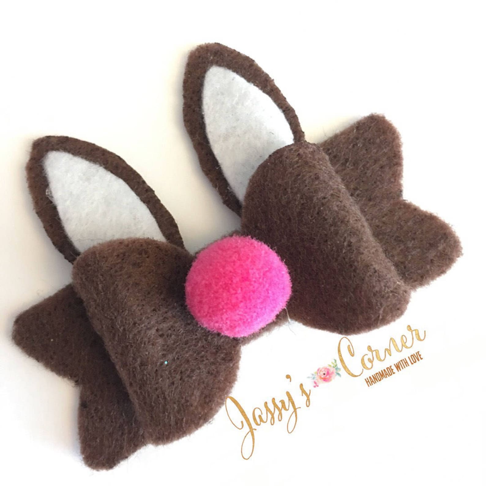 Felt Bunny Ears Bow | Felt Bunny Ears Clip | Felt Bunny Ears Headband ...