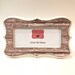 Whimsical First Dollar Bill Picture Frame in White Distressed Barnwood ...