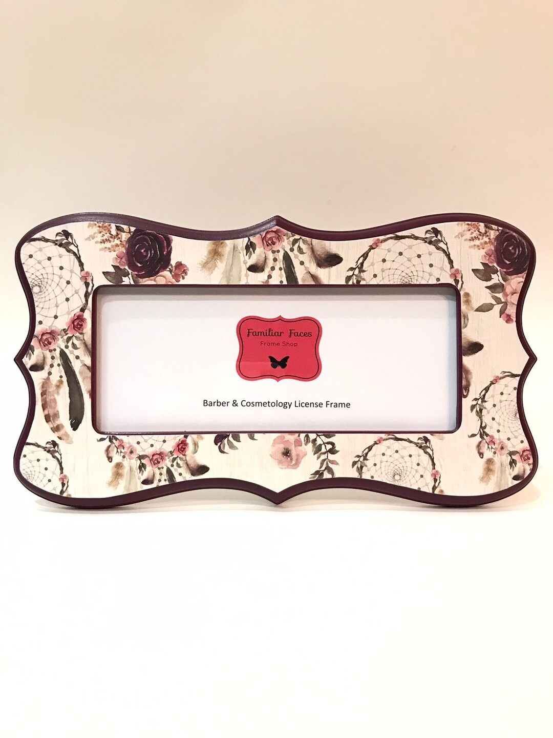 Barber & Cosmetology License Frame Fits 8 1/2 X 3 5/8" Business ...