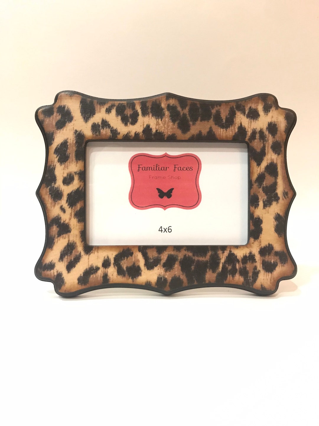 4x6 Whimsical Picture Frame in Leopard Cheetah Print - Etsy