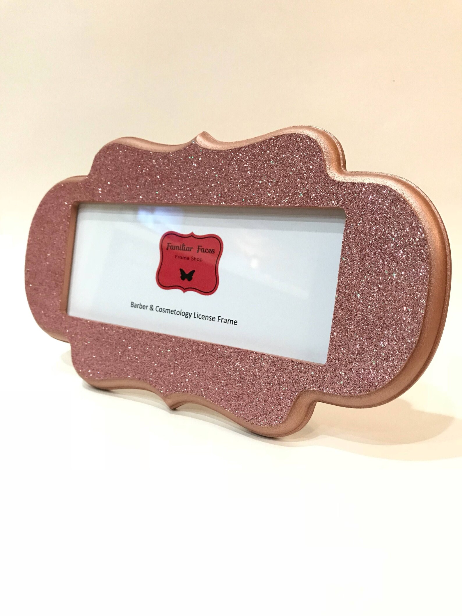 Barber & Cosmetology License Frame Fits 8 1/2 X 3 5/8" Business ...