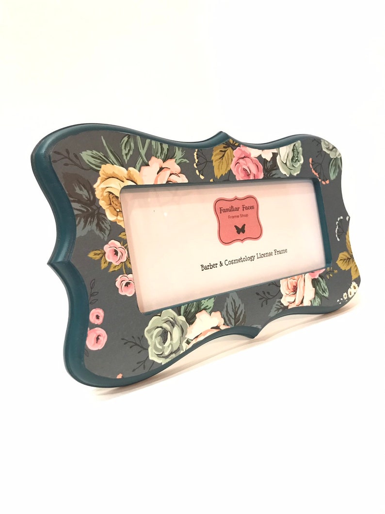 Barber & Cosmetology License Frame Fits 8 1/2 X 3 5/8" Business ...