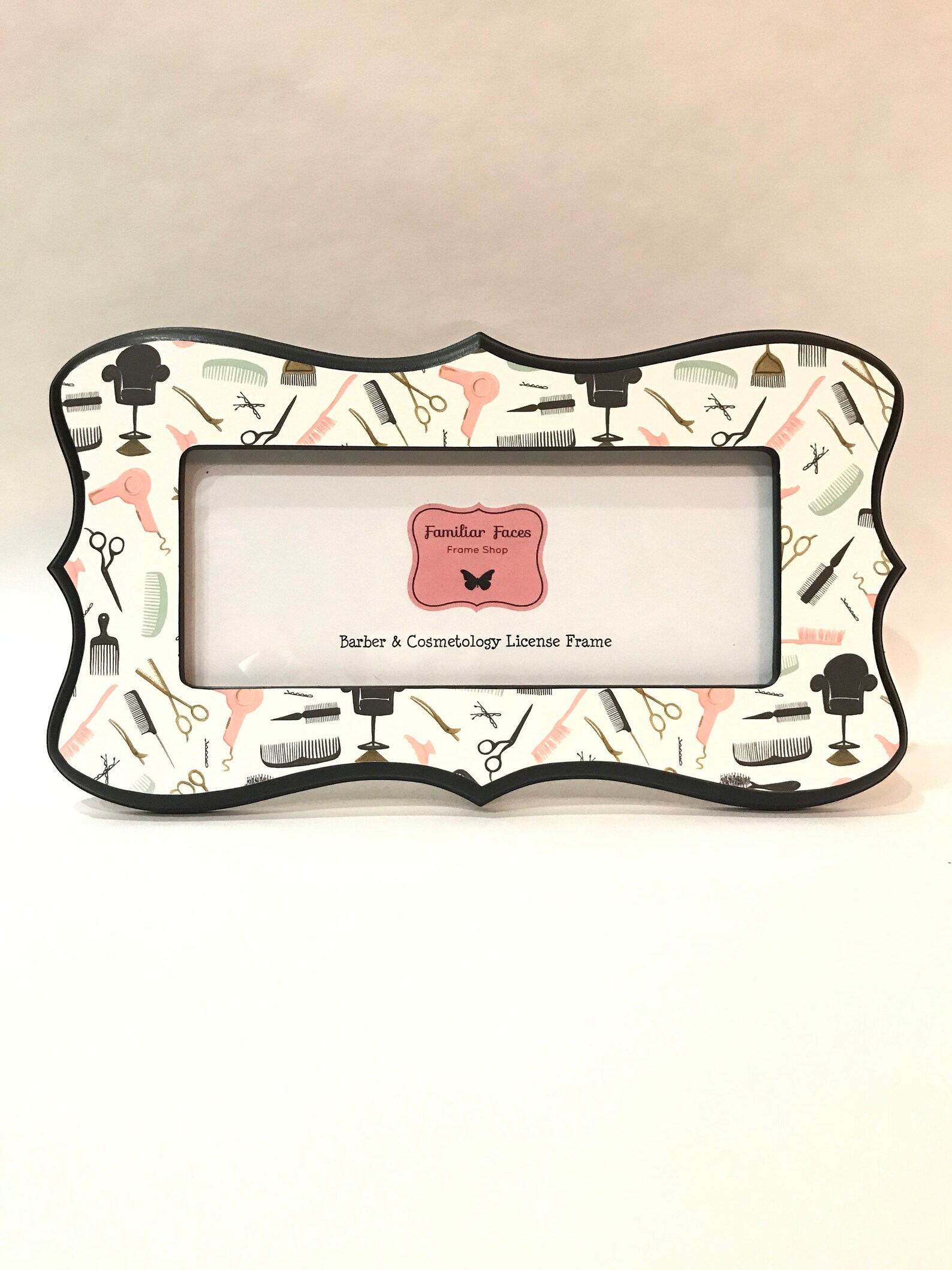 Barber & Cosmetology License Frame Salon Hairstylist Print - Etsy