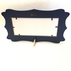 Barber & Cosmetology License Frame in Navy Blue Floral Fits 8 1/2 X 3 5 ...