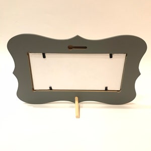 Whimsical First Dollar Bill Picture Frame in Gray & White Distressed ...